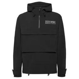 Kapuzensweatjacke Plein Sport "Sweatjacke mit Kapuze", Jungen, Gr. 3XL, schwarz (02, schwarz), Obermaterial: 89% Polyamid, 11% Elasthan. Futter: 100% Polyester, Sweatjacken Zip-Hoodie