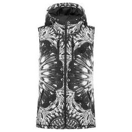 Kurzweste Plein Sport "Optical Flower", Damen, Gr. S, schwarz (02, schwarz), Obermaterial: 100% Polyester. Futter: 100% Polyester, Westen