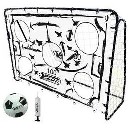 Fu&szlig;balltor BEST Sporting "Fu&szlig;balltor TAKTIK", schwarz-wei&szlig; (schwarz, wei&szlig;), Sport-Tore, Kinder, B/H/L: 213cm x 152cm x 60cm, 1 Stk., B:213cm H:152cm L:60cm