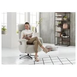 Relaxsessel DIE PLANBAR "MP-RS18073", beige (longlife easy ecru), B:71cm H:110cm T:83cm, 100% Polyester, Sessel, Relaxsessel, 360 drehbar, inkl. man. Kopfpolsterverstellung u. Relax-Funktion