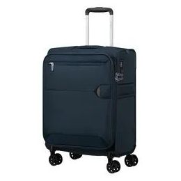 Weichgep&auml;ck-Trolley Samsonite "URBIFY, verschiedene Gr&ouml;&szlig;en", Gr. B/H/T: 40cm x 55cm x 23cm 39 l, blau (navy blau), Recycle-Polyester, Koffer, aus Recycle-Polyester, mit Kreuzspanngurt, mit Fronttasche