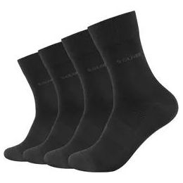 Socken s.Oliver "4er Pack", Damen, Gr. 43-46, schwarz (schwarz schwarz), 82% Viskose, 16% Polyamid, 2% Elasthan, uni, Socken Socken
