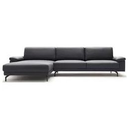Ecksofa "CR.450 elegantes Designsofa mit hohem Sitzkomfort", schwarz (signalschwarz), B:294cm H:95cm T:178cm, CREATION BY ROLF BENZ, Sofas, Ecksofa