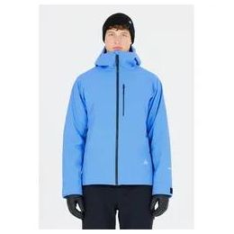 Skijacke SOS "Cervinia", Herren, Gr. L, blau, 86% Polyamid, 14% Elasthan, unifarben, normal, ohne Ausschnitt, Jacken Skijacke, im wasserdichten Design