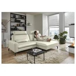 Ecksofa DIE PLANBAR "PN-EM20028 L-Form mit Kopfst&uuml;tzen", wei&szlig;, B:248cm H:114cm T:179cm, Sofas, Ecksofa, wahlweise mit motorischem Canape