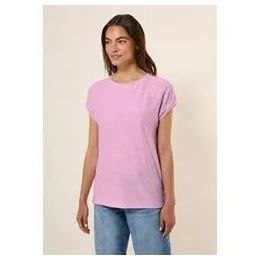 T-Shirt Cecil, Damen, Gr. XXL (46), cherry blossom pink, Stoff, 55% Polyester, 45% Viskose, unifarben, normal normal, U-Boot-Ausschnitt, abgesteppt, Shirts T-Shirt, Basic