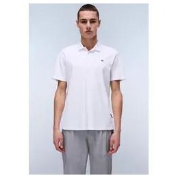 Poloshirt Napapijri "EALIS SS SUM", Herren, Gr. XL, wei&szlig; (hellwei&szlig;), Jersey, Obermaterial: 100% Baumwolle, h&uuml;ftlang, Shirts