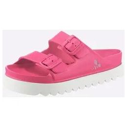 Pantolette Heine, Damen, Gr. 38, pink, Synthetik, Schuhe Pantolette