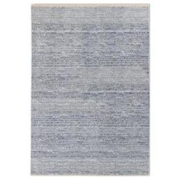 Sch&ouml;ner Wohnen Teppich "Charme 240", blau, B:200cm H:6mm L:285cm, Kunstfaser, SCH&Ouml;NER WOHNEN-KOLLEKTION, Teppiche, Teppich, leichter Kurzflor, Fransen, Wohnzimmer