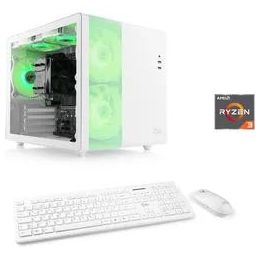 CSL PC "Cube V24178", wei&szlig;, Microsoft Windows 11 Home (64 Bit), 32 GB RAM 1.000 GB SSD, Desktop-PCs, PC