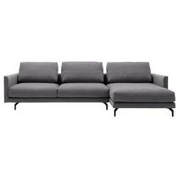 Ecksofa "CR.414, Designecksofa, Polsterecke, L-Form", grau (lichtgrau, schwarzgrau), B:300cm H:91cm T:172cm, CREATION BY ROLF BENZ, Sofas, Ecksofa, wahlweise aus feinstem Rindsleder oder hochwertigem Chenille