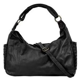 Henkeltasche Samantha Look, Damen, Gr. B/H/T: 35cm x 30cm x 12cm onesize, schwarz, Leder, Taschen, echt Leder, Made in Italy