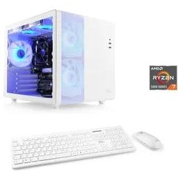 CSL PC "Cube V24199", wei&szlig;, Microsoft Windows 11 Home (64 Bit), 16 GB RAM 500 GB SSD, Desktop-PCs, PC