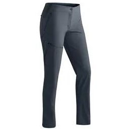 Outdoorhose Maier Sports "Inara slim Vario", Damen, Gr. 48, Normalgr&ouml;&szlig;en, grau, 90% Polyamid, 10% Elasthan, Hosen Outdoorhose, Damen Wanderhose, Funktionshose mit Variobund und 4 Taschen, Slim Fit