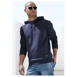 Hoodie John Devin, Damen, Gr. L (52/54), blau (navy), angeraute Sweatware, Obermaterial: 60% Baumwolle, 40% Polyester, unifarben, regular fit normal, Rundhals, angesetztes B&uuml;ndchen, Sweatshirts Hoodie, Langarm, Sweatshirt mit Rundhals und Kapuze, Baumwollmischung
