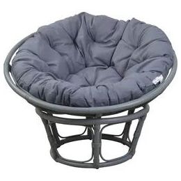 Relaxsessel Home Affaire, grau, B:100cm H:60cm T:100cm, Sessel, Relaxsessel, Handgeflochten