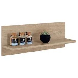 Wandboard KOCHSTATION "KS-Virginia", braun (eiche sonoma), B:60cm H:24cm T:18cm, Holzwerkstoff, Regale, Wandboard, 60 cm breit