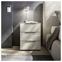 HBZ-MEBLE Kommode HBZ "Santorin Nachtkonsole, BxHxT 45x61x40 cm", beige (kaschmir), B:45cm H:61cm T:40cm, Holzwerkstoff, Sideboards, Kommode, Breite 45cm, Softclose f&uuml;r Schubk&auml;sten, Melaminbeschichtung