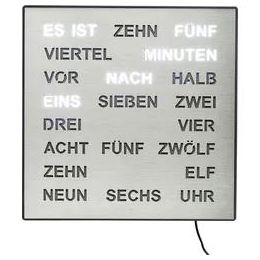 Tischuhr AMS "T1234", schwarz (schwarz, schwarz), Tischuhren, Made in Germany,B&uuml;ro,Wohnzimmer,Esszimmer, als Wanduhr nutzbar