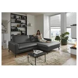 Ecksofa DIE PLANBAR "PN-EM20028 L-Form ohne Kopfst&uuml;tzen", grau (anthrazit), B:248cm H:89cm T:179cm, Sofas, Ecksofa, wahlweise mit motorischem Canape