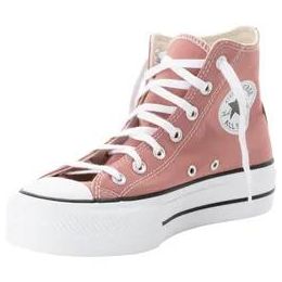 Sneaker Converse "CHUCK TAYLOR ALL STAR LIFT PLATFORM", Damen, Gr. 38, beige (light saddle, natural ivory), Textil, Schuhe Sneaker