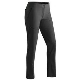Outdoorhose Maier Sports "Inara slim Vario", Damen, Gr. 46, Normalgr&ouml;&szlig;en, schwarz, 90% Polyamid, 10% Elasthan, Hosen Outdoorhose, Damen Wanderhose, Funktionshose mit Variobund und 4 Taschen, Slim Fit