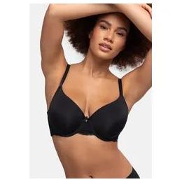 B&uuml;gel-BH Dorina "Adele", Damen, Gr. 80, Cup F, schwarz, Obermaterial: 58% Polyamid, 25% Polyester, 17% Elasthan, unifarben, bequem, BHs B&uuml;gel-BH, mit vorgeformten K&ouml;rbchen
