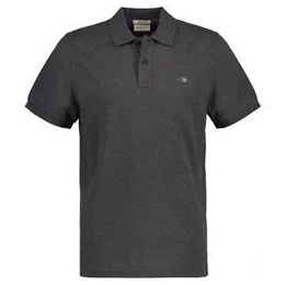 Poloshirt Gant "Poloshirt Regular Shield Pique Polo 1er Pack", Herren, Gr. 4XL, grau (anthrazit), Obermaterial: 100% Baumwolle CO., Shirts