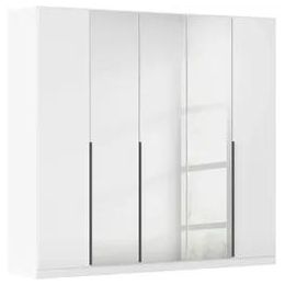 Dreht&uuml;renschrank OTTO HOME "Kleiderschrank Schrank Garderobe AGORDO mit Dekor- oder Hochglanzfront", wei&szlig; (alpinwei&szlig;, hochglanz wei&szlig;), B:226cm H:210cm T:54cm, Holzwerkstoff, Schr&auml;nke, Dreht&uuml;renschrank, durchdachte Innenausstattung, in 8 Breiten und 2 H&ouml;hen MADE IN GERMANY, Topseller
