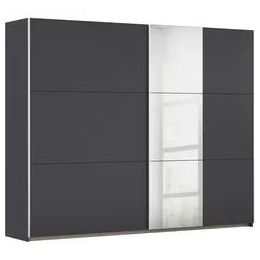 Schwebet&uuml;renschrank Rauch "Kleiderschrank Schrank Garderobe TOPSELLER AURELIO", grau (graumetallic), B:261cm H:210cm T:59cm, Holzwerkstoff, Schr&auml;nke, Schwebet&uuml;renschrank, zeitloses Design, viele Farben, Breiten 175/218/261 cm MADE IN GERMANY, Topseller