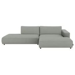 Ecksofa Musterring "Lucia", grau, B:330cm H:81cm T:190cm, 100% Polyester, Sofas, Ecksofa, verschiedene Farben, gro&szlig;er Longchair mit Armlehne, B330 x T190 cm