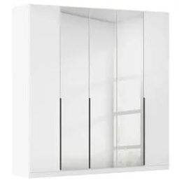 Dreht&uuml;renschrank OTTO HOME "Kleiderschrank Schrank Garderobe AGORDO mit Dekor- oder Hochglanzfront", wei&szlig; (alpinwei&szlig;, hochglanz wei&szlig;), B:226cm H:229cm T:54cm, Holzwerkstoff, Schr&auml;nke, Dreht&uuml;renschrank, durchdachte Innenausstattung, in 8 Breiten und 2 H&ouml;hen MADE IN GERMANY, Topseller