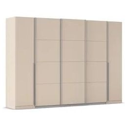 Schwebet&uuml;renschrank OTTO HOME "Dreh-/Schwebet&uuml;renschrank Kleiderschrank Familie, Agordo", beige (beige (champagner)), B:301cm H:210cm T:62cm, Holzwerkstoff, Schr&auml;nke, Schwebet&uuml;renschrank, B/H/T 301x210X62cm viele Farben verf&uuml;gbar TOPSELLER Made in GERMANY
