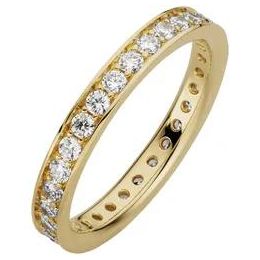 Fingerring OROLINO "333/- Gelbgold glanz synth. Zirkonia" Gr. 52, gelb, Fingerringe, Damen, 052 (16,6), Gold, Fingerring