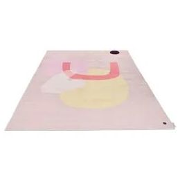 Teppich Tom Tailor HOME "Shapes - SIX", rosa, B:160cm H:5mm L:230cm, Polyester, Teppiche, Teppich, Kurzflor, bedruckt, modernes Design