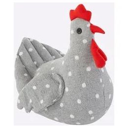 T&uuml;rstopper Heine HOME, grau (grau, rot), B:25cm H:27cm T:29cm, Kunststoff, Polyester, T&uuml;rstopper
