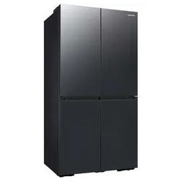 Samsung Multi Door "RF65DG960EB1EF", Energieeffizienz: E (A-G), silber (premium schwarz steel), mit Beverage-Center, K&uuml;hlschr&auml;nke