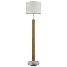 NOWA Stehlampe "TAUGUS", braun, 1, &Oslash; 35cm H: 145cm, 1 Stk., Leuchten, Stehleuchte, Textil, Schirm und LEDs getrennt schaltbar, Stehlampe