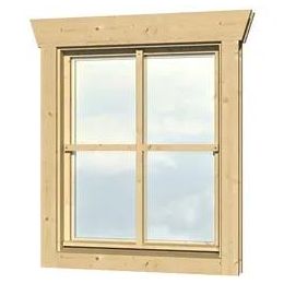 Skan Holz Fenster SKANHOLZ "Einzelfenster", beige (natur), B:57,5cm H:70,5cm, Glas, Massivholz, Fenster, Anschlag links