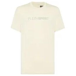 T-Shirt Plein Sport "T-Shirt", Jungen, Gr. M, 10, grau, Obermaterial: 89% Polyester, 11% Elasthan, Shirts T-Shirt
