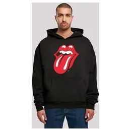 Kapuzenpullover F4NT4STIC "The Rolling Stones Zunge", Herren, Gr. XL, schwarz, Obermaterial: 100% Baumwolle, oversize, Pullover Kapuzenpullover, Premium Qualit&auml;t