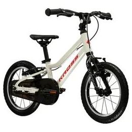 Kinderfahrrad KROSS "KROSS Kinderrad Lightweight Liftie 14" grau" Gr. 18, grau (grau, grau), Fahrr&auml;der, Kinder, 18cm, 14 Zoll (35,56cm) hinten: 14 Zoll (35,56cm)