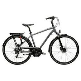 Trekkingrad KROSS "Trekkingrad Trans 4.0 grau 8 G&auml;nge" Gr. 58, grau (grau, schwarz), Fahrr&auml;der, Herren, 58cm, 28 Zoll (71,12cm) hinten: 28 Zoll (71,12cm)