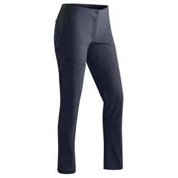 Outdoorhose Maier Sports "Inara slim Vario", Damen, Gr. 44, Normalgr&ouml;&szlig;en, blau (dunkelblau), 90% Polyamid, 10% Elasthan, Hosen Outdoorhose, Damen Wanderhose, Funktionshose mit Variobund und 4 Taschen, Slim Fit