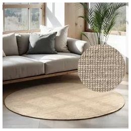 Teppich Hanse Home "Jaipur Juteteppich, als L&auml;ufer und in Rund", beige (naturwei&szlig;), H:10mm &Oslash;:200cm, Jute, Teppiche, Teppich, 100% Naturfaser, Wohnzimmer, Esszimmer, Schlafzimmer, GRS