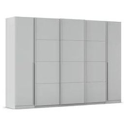 Schwebet&uuml;renschrank OTTO HOME "Dreh-/Schwebet&uuml;renschrank Kleiderschrank Familie, Agordo", grau (seidengrau), B:301cm H:210cm T:62cm, Holzwerkstoff, Schr&auml;nke, Schwebet&uuml;renschrank, B/H/T 301x210X62cm viele Farben verf&uuml;gbar TOPSELLER Made in GERMANY