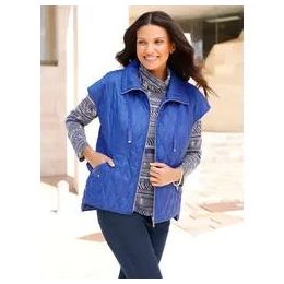 Steppweste Classic Basics, Damen, Gr. 48, blau (royalblau), 100% Polyester, Wattierung:100% Polyester, unifarben, Westen Steppweste