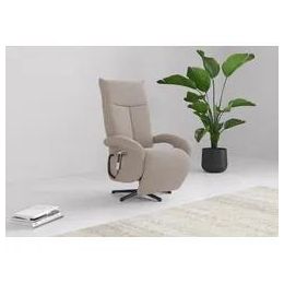 Sit & More TV-Sessel SIT & MORE "Emely, inkl. Kopfteilverstellung & 360 Drehfunktion", grau (elefant), B:74cm H:112cm T:82cm, 100% Polyester, Sessel, wahlweise mit 2 Motoren, Akku & Aufstehhilfe