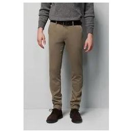 Chinos MEYER "M5 FIT", Damen, Gr. 40, L&auml;nge 32, grau (stein), 89% Baumwolle, 8% Elastomultiester, 3% Elasthan, unifarben, slim fit lang, Hosen, M5 FIT im unifarbenen Design