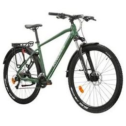 Mountainbike KROSS "KROSS MTB Hardtail Hexagon 4.0 27,5" gr&uuml;n" Gr. 43, gr&uuml;n (gr&uuml;n, schwarz), Fahrr&auml;der, Herren, 43cm, 29 Zoll (73,66cm) hinten: 29 Zoll (73,66cm)